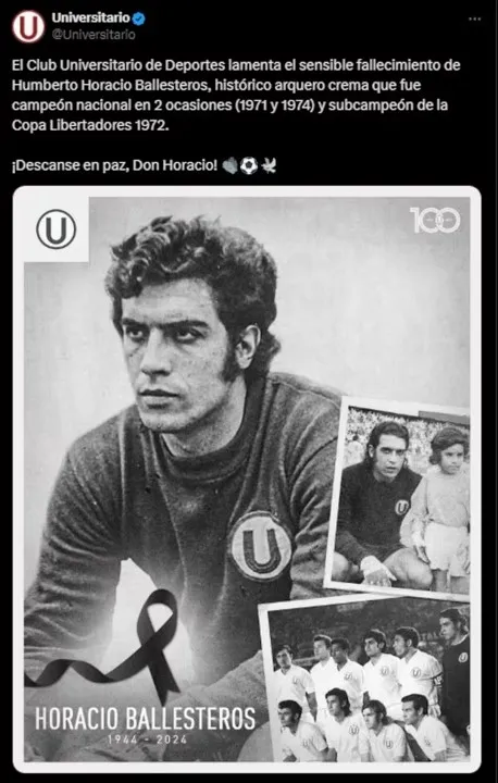 ¡Adiós Leyenda! Humberto Horacio Ballesteros falleció hoy a los 80 años ...